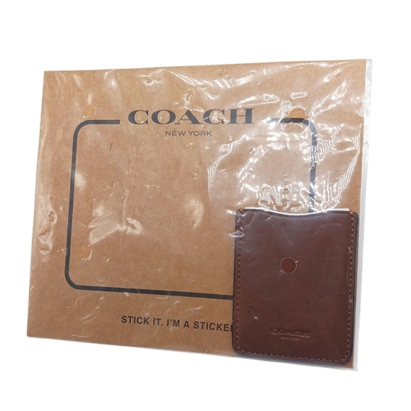 Coach | Bags | Coach Leather Pocket Sticker | Poshmark
